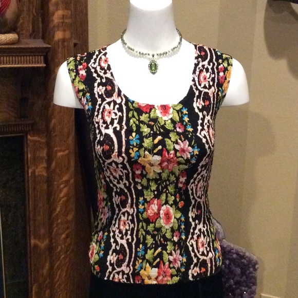 Alberto Makali | Tops | Alberto Makali Floral Camitank Cardi Set | Poshmark